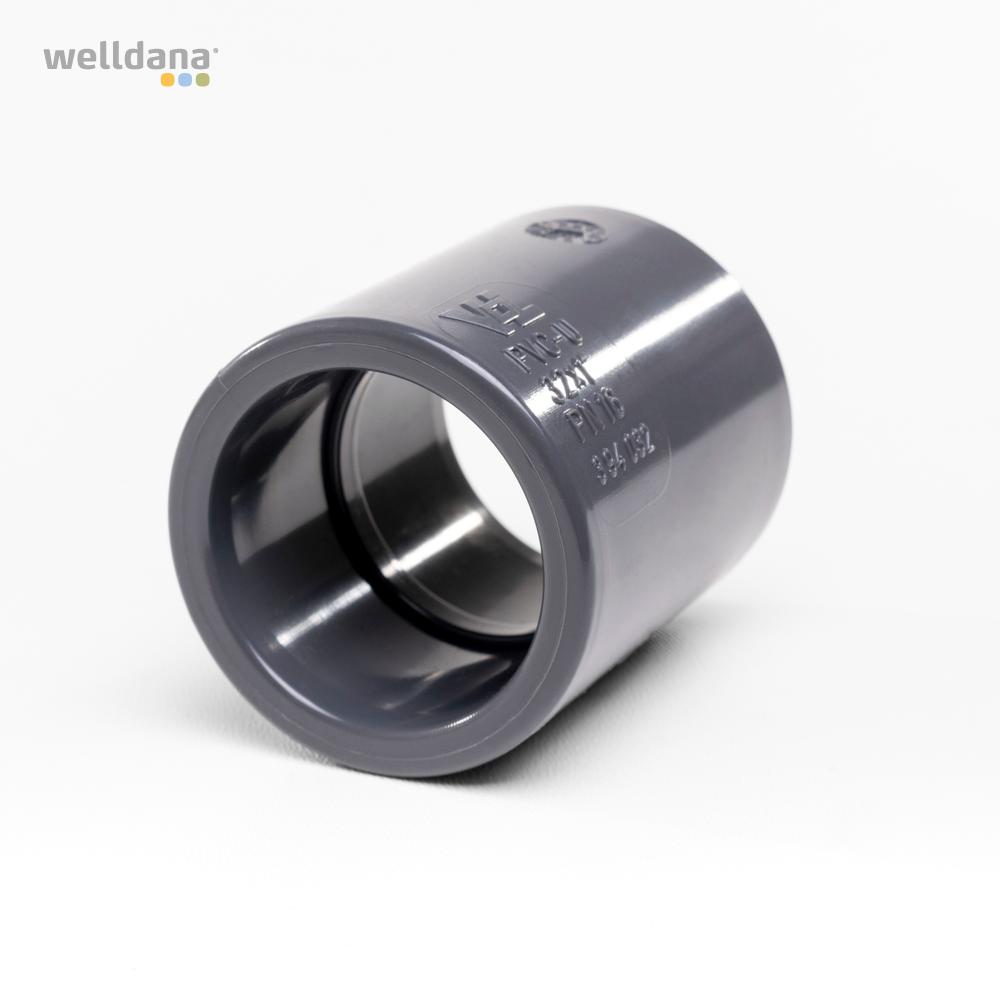 PVC muffe 32 x 33mm US - Solbadet